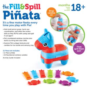 Learning Resources Pia The Fill & Spill Piñata - 11 Pieces, Age 18 Months Top Toddler Toys, Preschool, Fine Motor Skills, Educational Toys