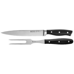 henckels forged accent 2-pc carving set, black