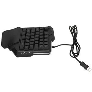 one handed keyboard, wide compatibility plug and play ergonomic design accurate control 35 keys mini gaming keyboard for home for game for dorm