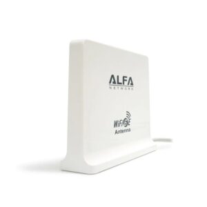 ALFA ARS-WiFi6E-M2 2.4 GHz + 5 GHz + 6E Tri-Band Omnidirectional Indoor Antenna