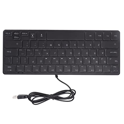 Byged Wired Gaming Keyboard, 64 Keys Mini RGB Keyboard 3 Backlights Desktop Notebook Computer Keyboards with Long Service Life, for Desktop Laptop