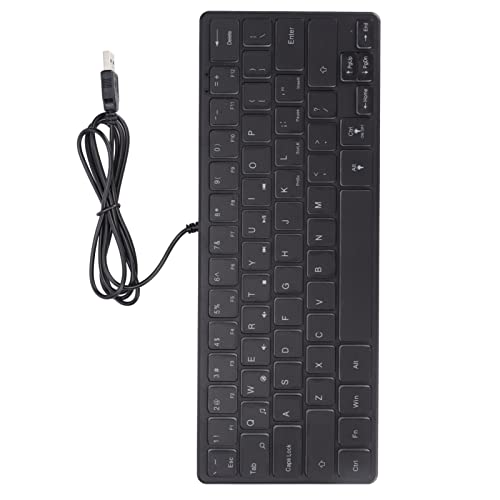 Byged Wired Gaming Keyboard, 64 Keys Mini RGB Keyboard 3 Backlights Desktop Notebook Computer Keyboards with Long Service Life, for Desktop Laptop