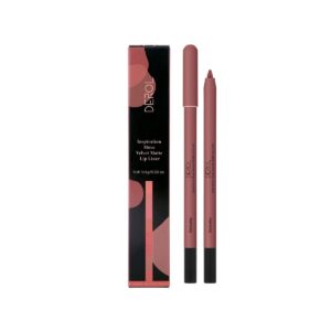 kusslippe lip liner, matte lip liner pen, long lasting smooth and soft creamy color lip liner crayon with sparppens 0.02 oz (07#darjeeling)