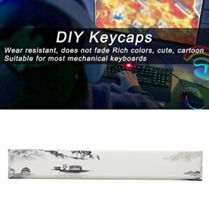 Spacebar Keycap, 1 Pcs PBT DIY Unique Special Ink Patterns Custom Mechanical Keyboard Keycaps Universal Computer Keyboards Keycap,for Mechanical Gaming Keyboard