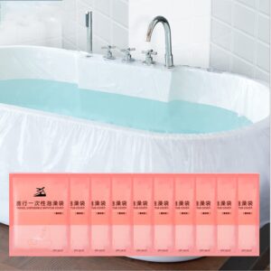 fancystyle 10 pack disposable bathtub cover liner for salon household and hotel individually wrapped 102 x47 inch