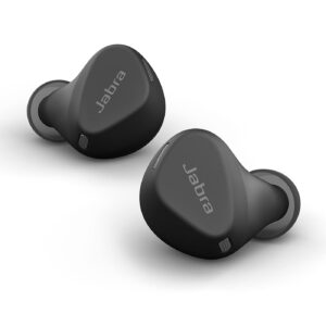 jabra elite 4 active true wireless noise cancelling in-ear headphones - black (renewed)