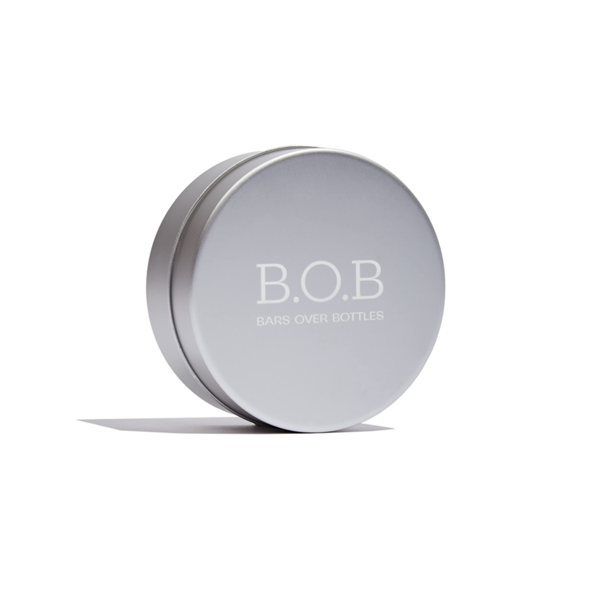 B.O.B BARS OVER BOTTLES Travel Tin Case | Shampoo and Conditioner Storage Container | Travel Size Tins & Soap Saver - 100% Zero Waste | Eco-friendly, Plastic-free | Aluminum | Recyclable | Silver