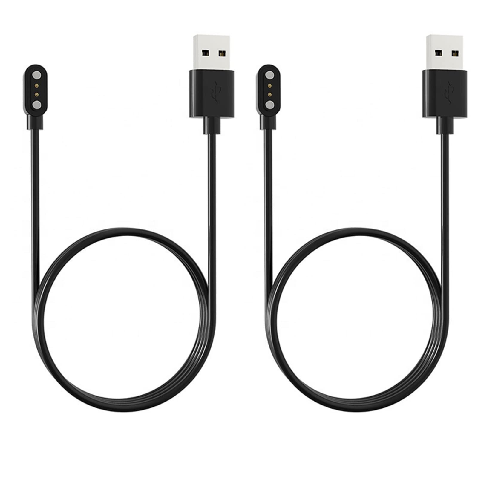 SENGKOB [2-Pack] 3.3FT Smart Watch Charger Magnetic USB Charging Cable for Letsfit Willful YAMAY VeryFitPro SW023 ID205L SW021 ID205U ID205S SW025 Uwatch 3S 3 2 2S