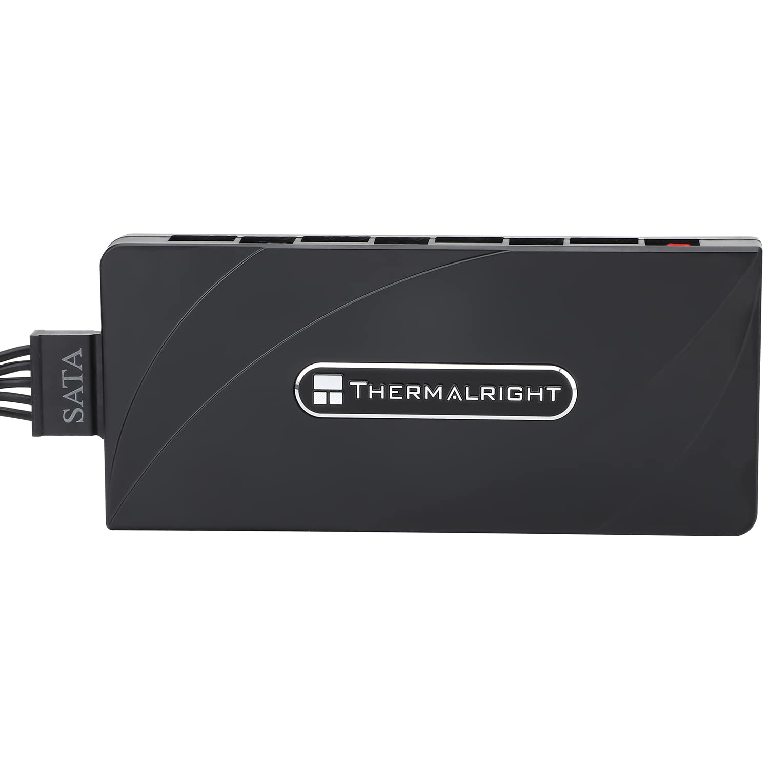 Thermalright ARGB Fan HUB Controller Support 8 Groups of Fans, 8-Port 4 Pin PC Fan Controller, 5V-3Pin ARGB Fan Hub, Strong Paste+Magnetic Suction, SATA Power Cord(12V 4-pin RGB is not Supported)