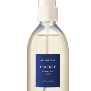 AROMATICA Tea Tree Purifying Hair Set - Gift Set with Vegan Shampoo, Tonic Spray and Essential Oil for Itchy, Greasy Hair