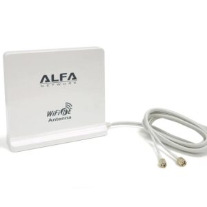 alfa ars-wifi6e-m2 2.4 ghz + 5 ghz + 6e tri-band omnidirectional indoor antenna