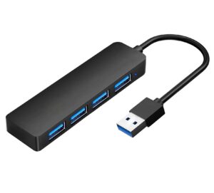 usb c hub, 4-port usb 3.0 hub 5gbps high speed data transfer, usb splitter usb expander for laptop, xbox, flash drive, hdd, console, printer, camera, keyborad, mouse