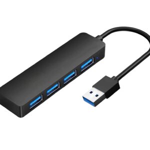 USB C Hub, 4-Port USB 3.0 Hub 5Gbps High Speed Data Transfer, USB Splitter USB Expander for Laptop, Xbox, Flash Drive, HDD, Console, Printer, Camera, Keyborad, Mouse