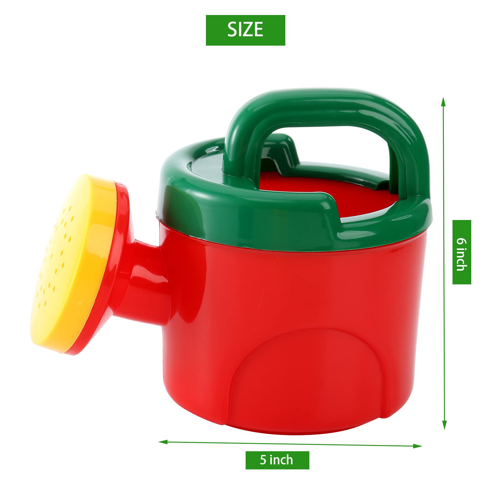 Nicunom 3 Pack Plastic Watering Cans for Kids, Sand and Beach Toy Watering Can Toys Kid Garden Water Can Children Sprayer Water Cans Kid Sprinkler Bath Cans Boy Girl Toy Gift