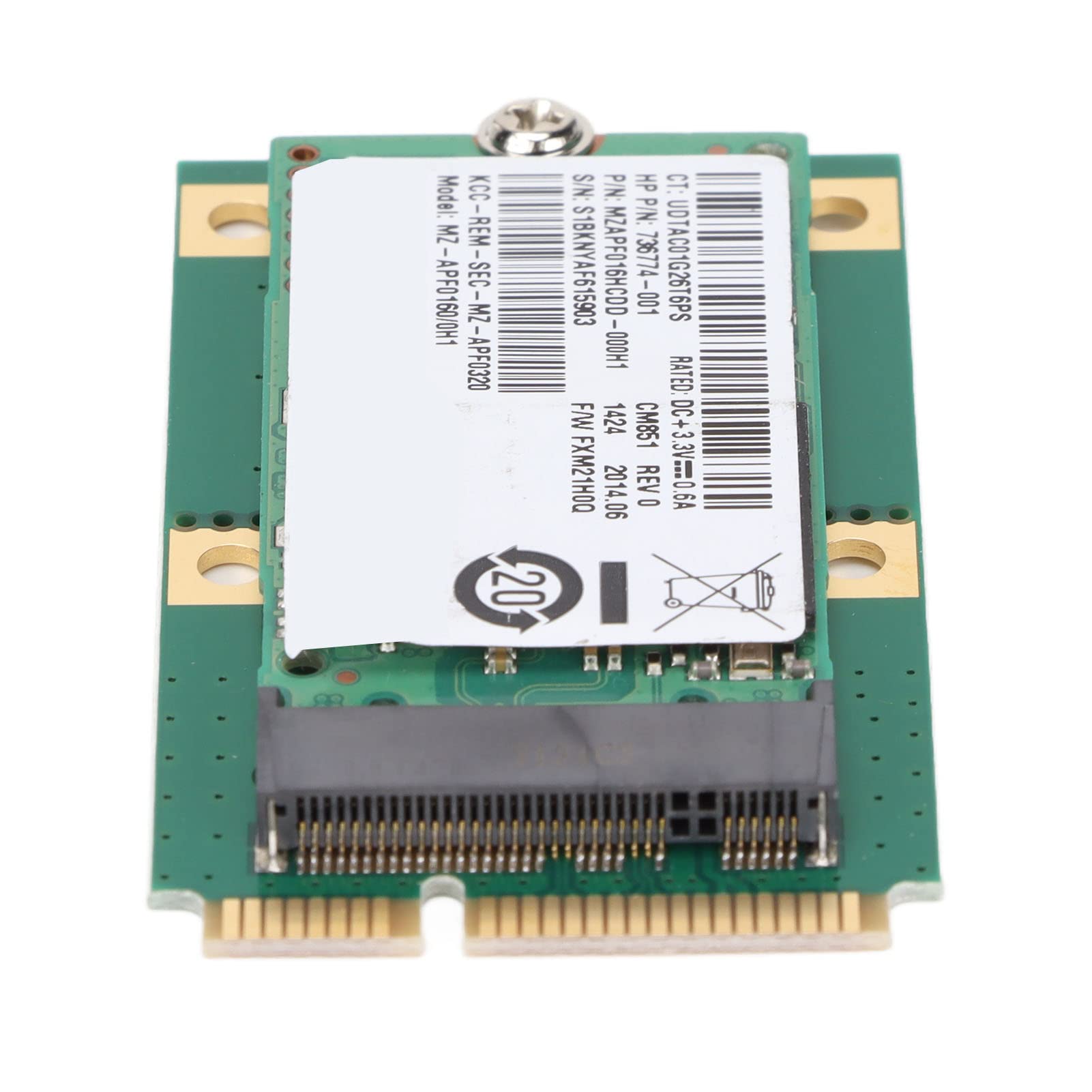 Gaeirt MSATA Adapter Card, Stable Easy to Use SSD Hard Drive Simple Installation for Computer