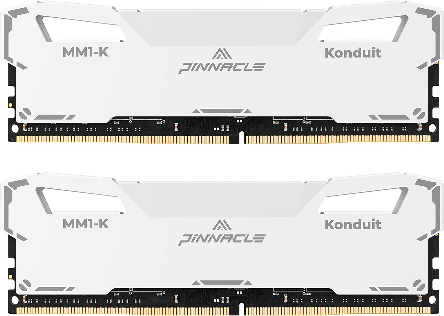 Timetec Pinnacle Konduit 16GB KIT(2x8GB) DDR4 3200MHz PC4-25600 CL16-18-18-38 XMP2.0 Overclocking 1.35V Compatible for AMD and Intel Desktop Gaming PC Memory Module RAM - White