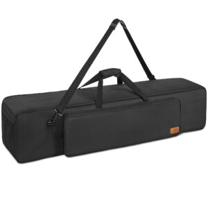 toribio tripod case bag water-resistant lightweight multifunctional 40"x8.2"x8.2"/102x21x21cm tripod carrying case with shoulder strap for lights, speakers, cameras, booms, microphone stands