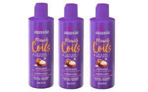 aussie coils sulfate free shampoo - 8 fl oz (3 pack)