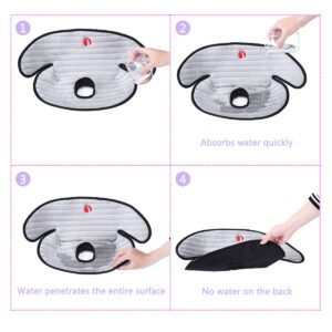 Baby Piddle Pad Car Seat Liner,Potty Training car seat Protector with Waterproof Liner for Child Safety Car Seat Stroller and Dinner Chair,Machine Wash and Dry (Plus-Grey)