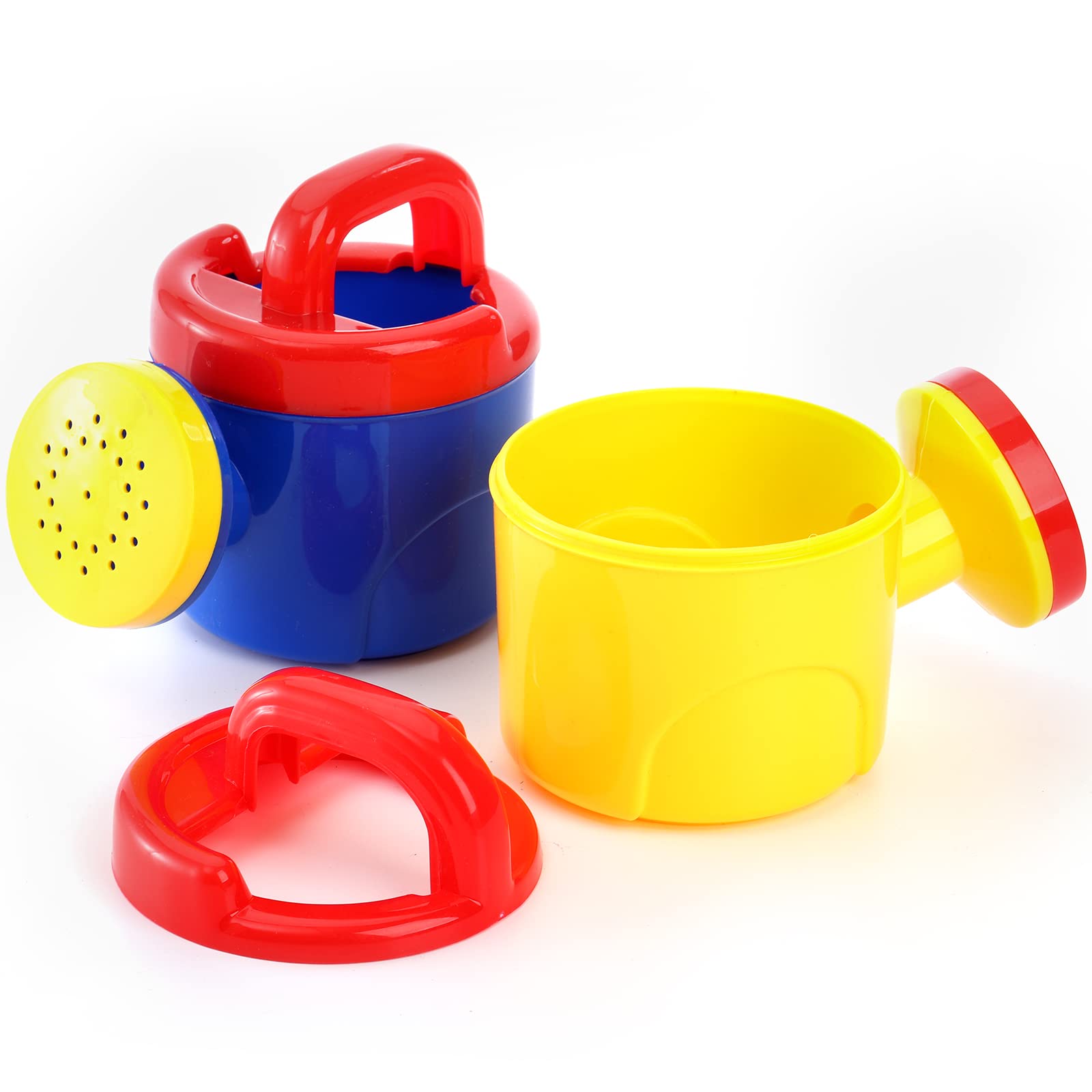 Nicunom 3 Pack Plastic Watering Cans for Kids, Sand and Beach Toy Watering Can Toys Kid Garden Water Can Children Sprayer Water Cans Kid Sprinkler Bath Cans Boy Girl Toy Gift