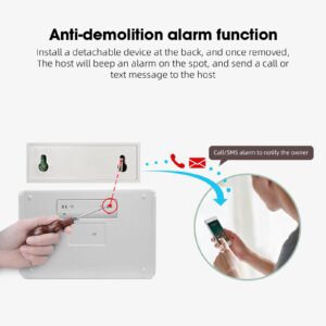 Wireless WiFi Smart Home Security DIY Alarm System with Motion Detector,Notifications with app,Door/Window Sensor, Siren,Compatible with Alexa,NO Monthly Fees