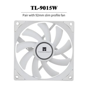 Thermalright AXP90 X47 White Low Profile CPU Air Cooler, 47mm Height, TL-9015W Slim PWM CPU Fan, AGHP Technology, Computer ITX Heatsink Cooler, for AMD:AM4 AM5/Intel 1150/1151/1200/1700