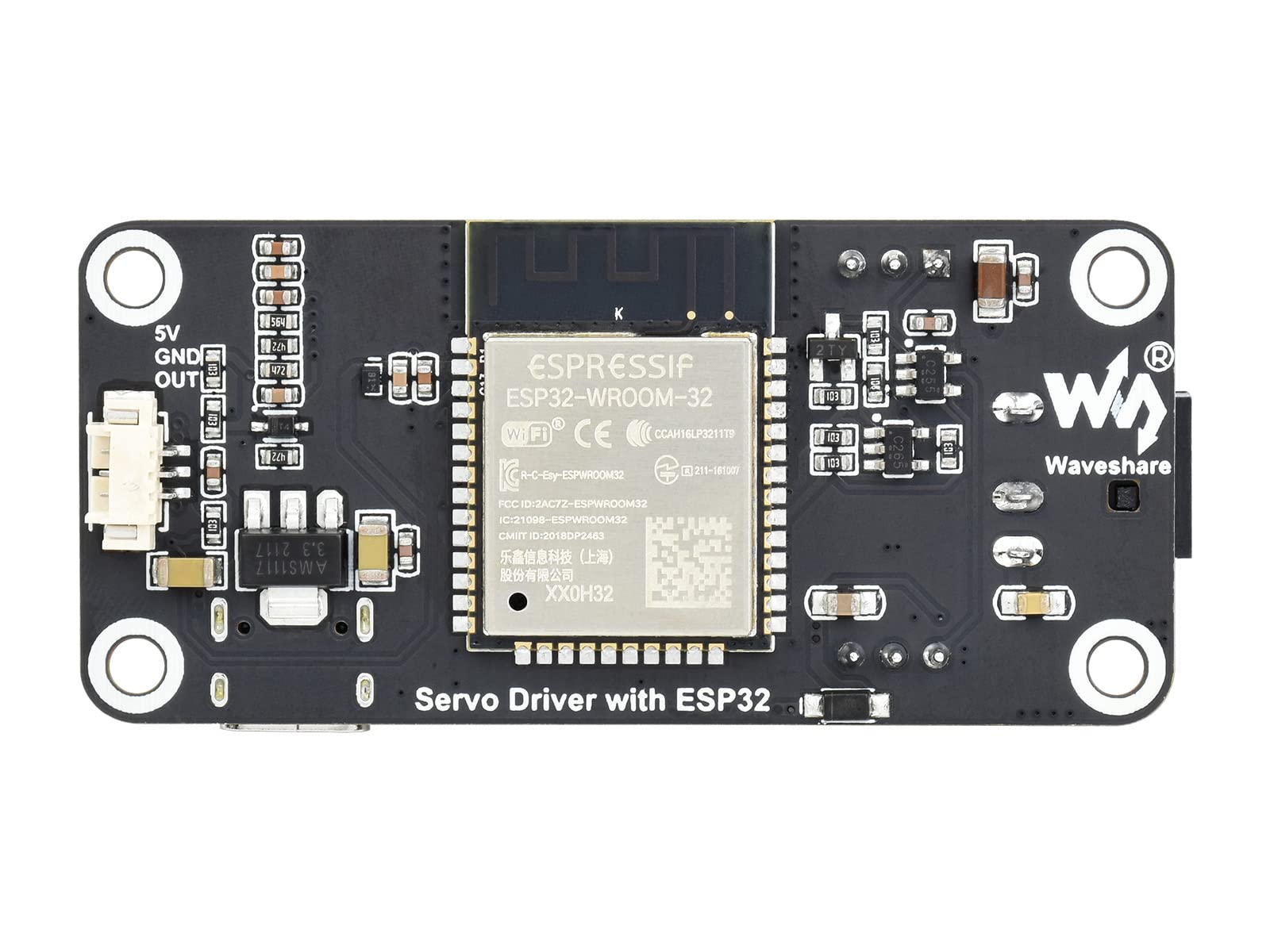 Waveshare ESP32 Servo Driver Expansion Board Built-in WiFi Dedicated Driver Board Designed for Serial Bus Servos