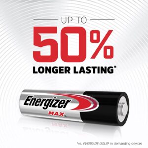 Energizer AA Batteries, Max Double A Battery Alkaline, 30 Count