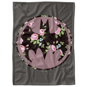 LOGOVISION Batman Lightweight Baby Blanket, 30"X40", Bats of Floral Unisex for Infants Girls & Boys