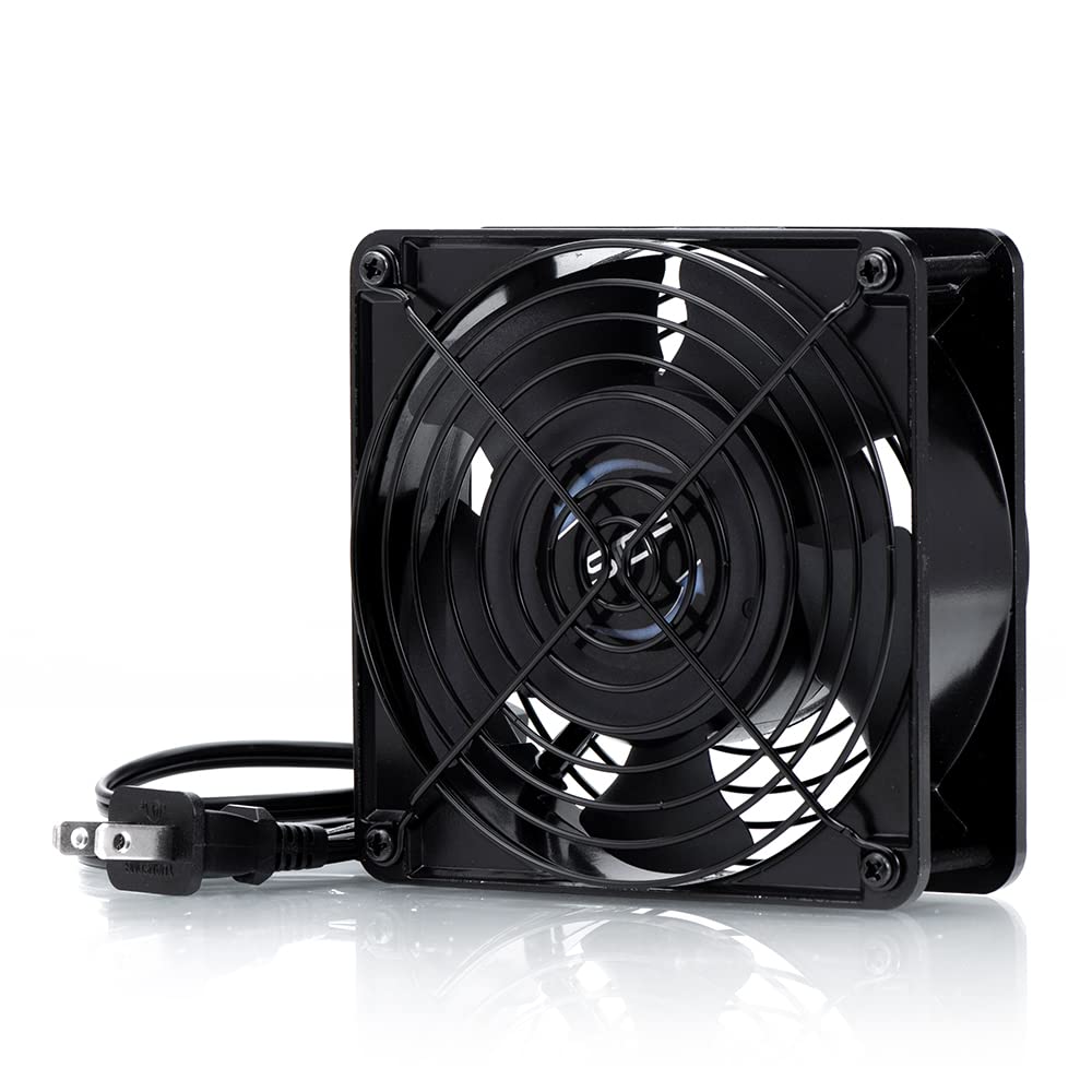 SCCCF AXIAL 12038, Quiet Muffin Fan, 110V 115V 120V AC 120mm x38mm Axial Cooling Fan Dual Ball for Electronic Equipment