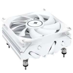 thermalright axp90 x47 white low profile cpu air cooler, 47mm height, tl-9015w slim pwm cpu fan, aghp technology, computer itx heatsink cooler, for amd:am4 am5/intel 1150/1151/1200/1700