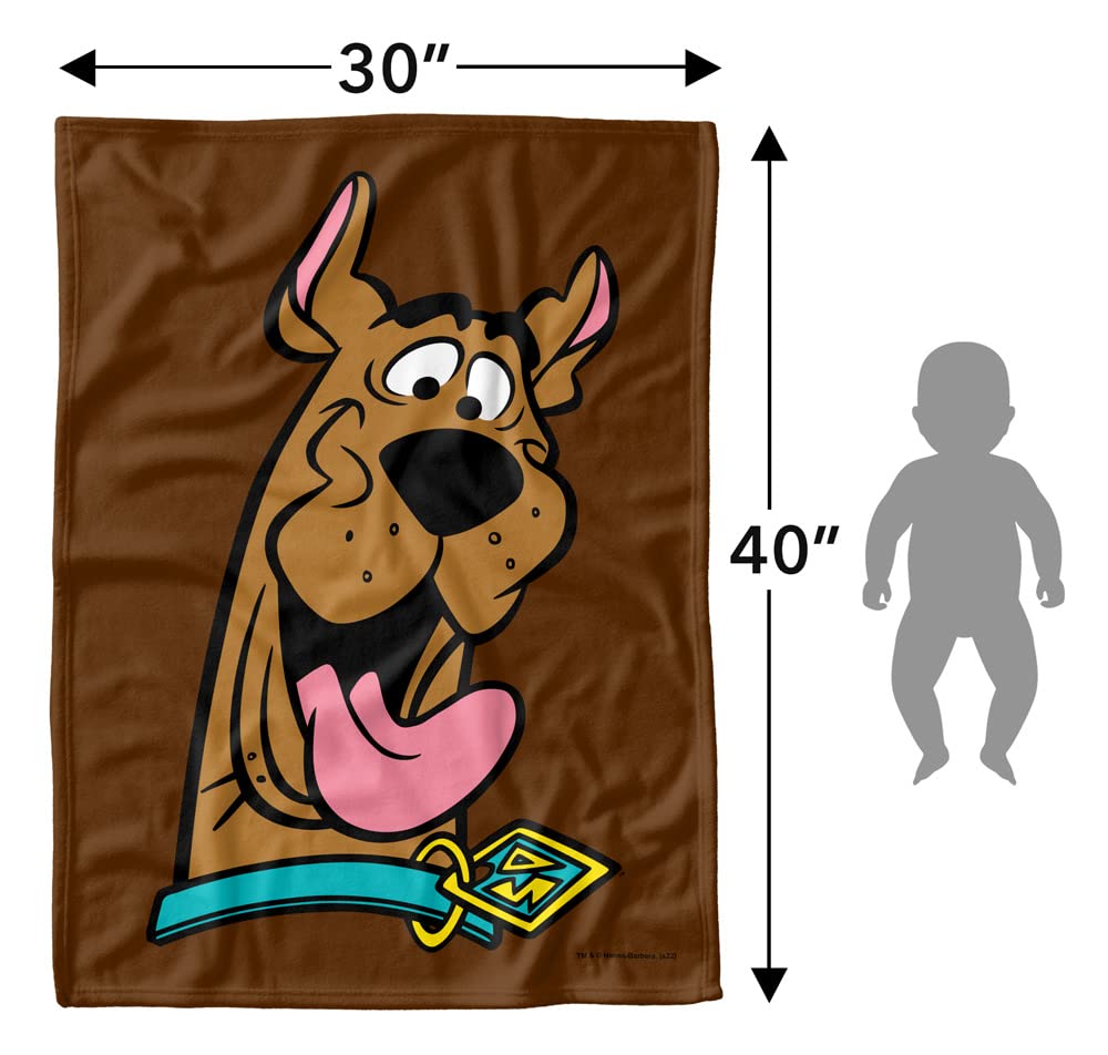 LOGOVISION Scooby Doo Lightweight Baby Blanket, 30"X40", Scooby Happy Unisex for Infants Girls & Boys