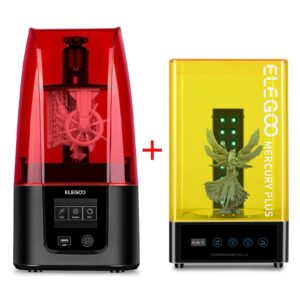 elegoo mars 3 resin 3d printer and elegoo mercury plus 2.0 wash and cure station