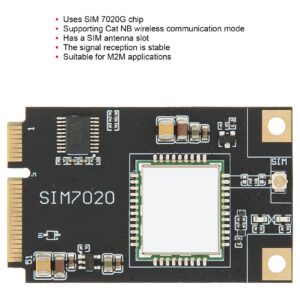 Yoidesu PCI‑E Module, PCI‑E 7020G Module Card SIM7020G Chip DIY Programming Module with LTE Antenna for LILYGO®TTGO T‑PCIE M2M Applications