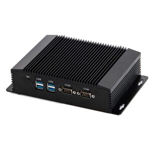 hunsn industrial embedded pc, fanless mini computer, ipc, i5 4200y 4210y 4202y 4302y, windows 11 / linux ubuntu, im08, vga, hdmi, 2 x lan, 2 x com, 4 x usb3.0, 8g ram, 512g ssd