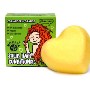 Morava Conditioner Bar for Curly Hair with Marshmallow Root Extract, Shea and Cocoa Deep Conditioner, Vitamin B5, Bar Conditioner for Hair with Sustainable Ingredients, Silicone Free (for curly hair)