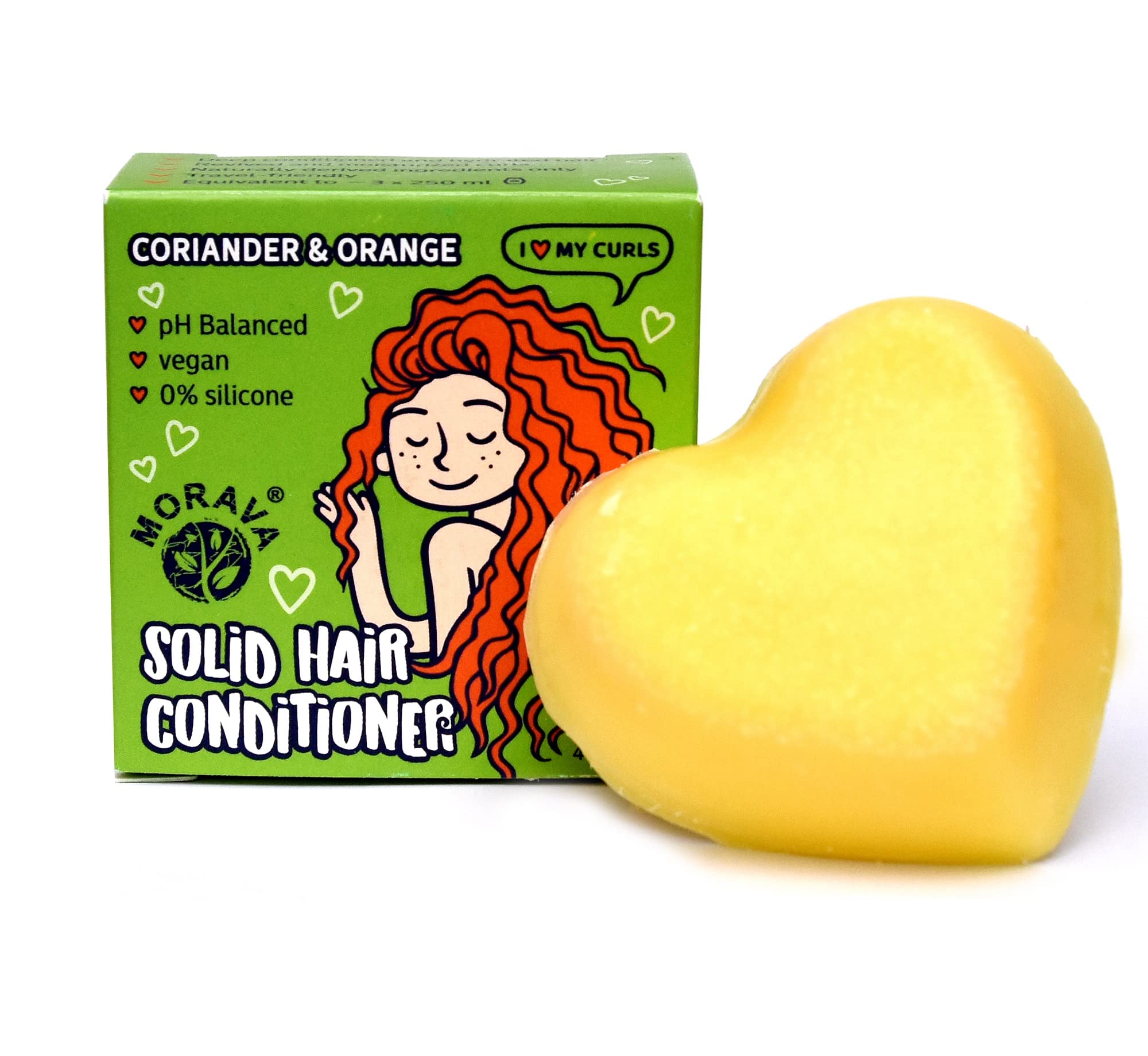 Morava Conditioner Bar for Curly Hair with Marshmallow Root Extract, Shea and Cocoa Deep Conditioner, Vitamin B5, Bar Conditioner for Hair with Sustainable Ingredients, Silicone Free (for curly hair)