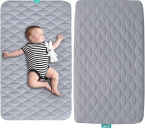 crib mattress protector waterproof & crib mattress pad cover