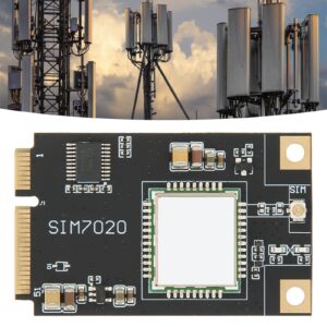 Yoidesu PCI‑E Module, PCI‑E 7020G Module Card SIM7020G Chip DIY Programming Module with LTE Antenna for LILYGO®TTGO T‑PCIE M2M Applications