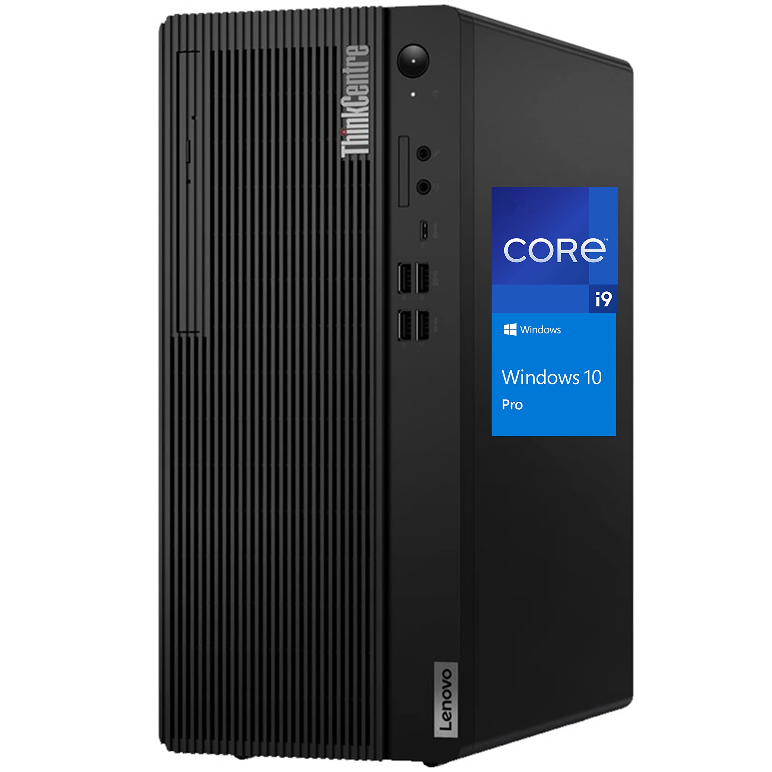 Lenovo ThinkCentre M70S SFF Desktop, Intel i9-10900 Upto 5.2 GHz, 32GB RAM, 1TB NVMe SSD, 4K UHD 630 Graphics, DVD-RW, DisplayPort, HDMI, AC Wi-Fi, Bluetooth – Windows 10 Pro