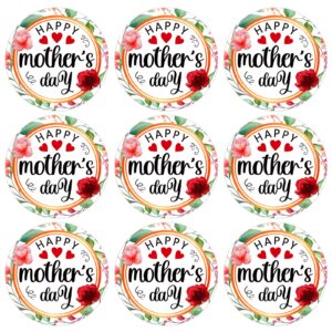 whatsign 36pcs happy mothers day labels stickers 1.5" floral mothers day gift tags stickers mothers day presents labels stickers for envelope seal cards boxes gift wrap party favors decorations