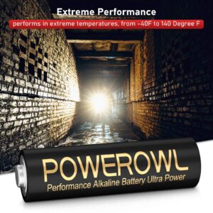 POWEROWL High-Capacity Alkaline AA AAA Batteries Combo 16 Count & CR2450 Battery 3v Lithium Batteries 15PCS