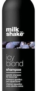 milk_shake Icy Blond Shampoo - Black Pigment Shampoo for Very Light Blond and Platinum Hair, 10.1 Fl Oz (300 ml)