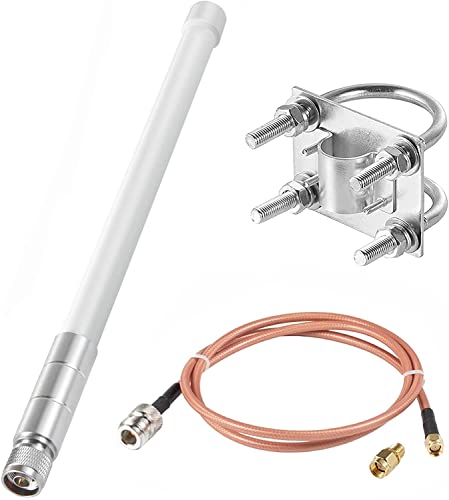 LoRa 915MHZ Antenna 4dBi Gateway Outdoor Indoor Omni-Directional Fiberglass LoRaWan Antenna for Helium Hotspot MNTD RAK Nebra Bobcat 300 SenseCAP M1 SyncroB.it Hotspot Finestra HNT Miner, Eifagur