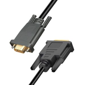 LIONX Active DVI to VGA, 6FT DVI 24+1 DVI-D M to VGA Male with Chip Active Adapter Converter Cable for PC 15-pin VGA DVD Monitor HDTV