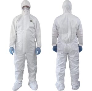 now interactives yld disposable protective coverall hazmat suit, heavy duty painters coveralls (medium) (1 pc)