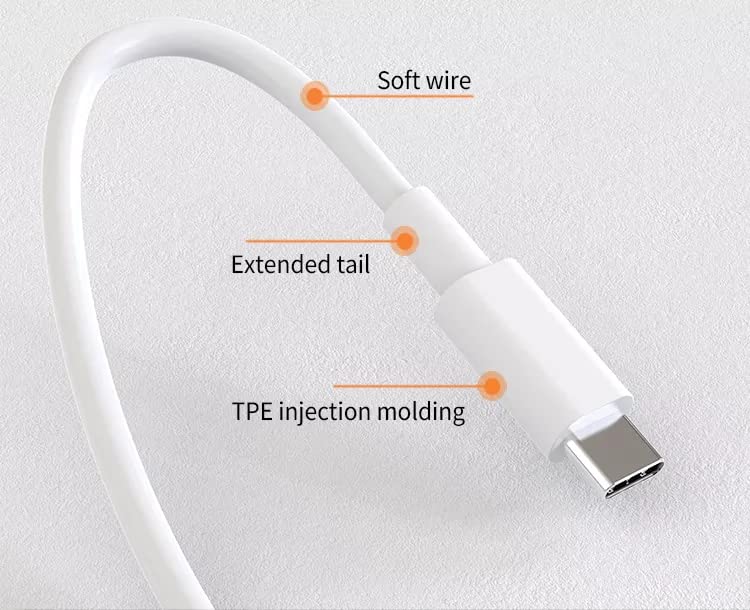 USB C to USB C Charging & Data Cable- 1 Meter - White