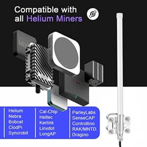 LoRa 915MHZ Antenna 4dBi Gateway Outdoor Indoor Omni-Directional Fiberglass LoRaWan Antenna for Helium Hotspot MNTD RAK Nebra Bobcat 300 SenseCAP M1 SyncroB.it Hotspot Finestra HNT Miner, Eifagur