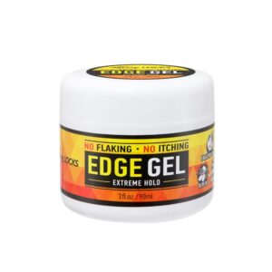 allday locks edge gel | extreme hold edge control gel | no flaking, itching, or split ends | long lasting style for braids, locks, twists, cornrows | 3 oz