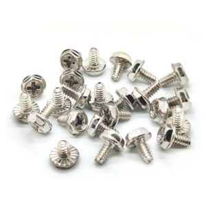 50pcs toothed hex screw 6/32 computer case motherboard screws